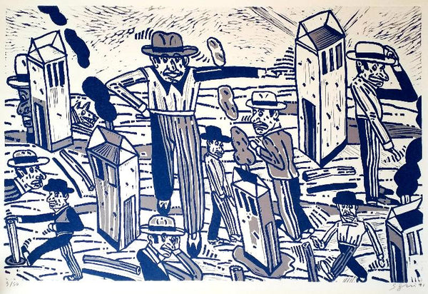 HOMBRES EN AZUL – Tarquinia