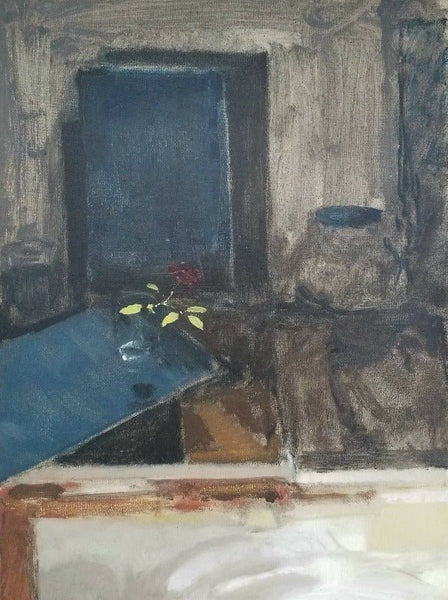 VASO CON ROSAS EN EL ESTUDIO – Tarquinia